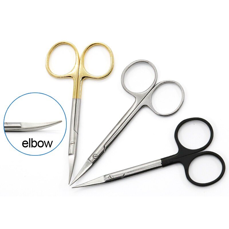 9.5CM bend head Ordinary Eye Scissors Beauty Sciss... – Grandado