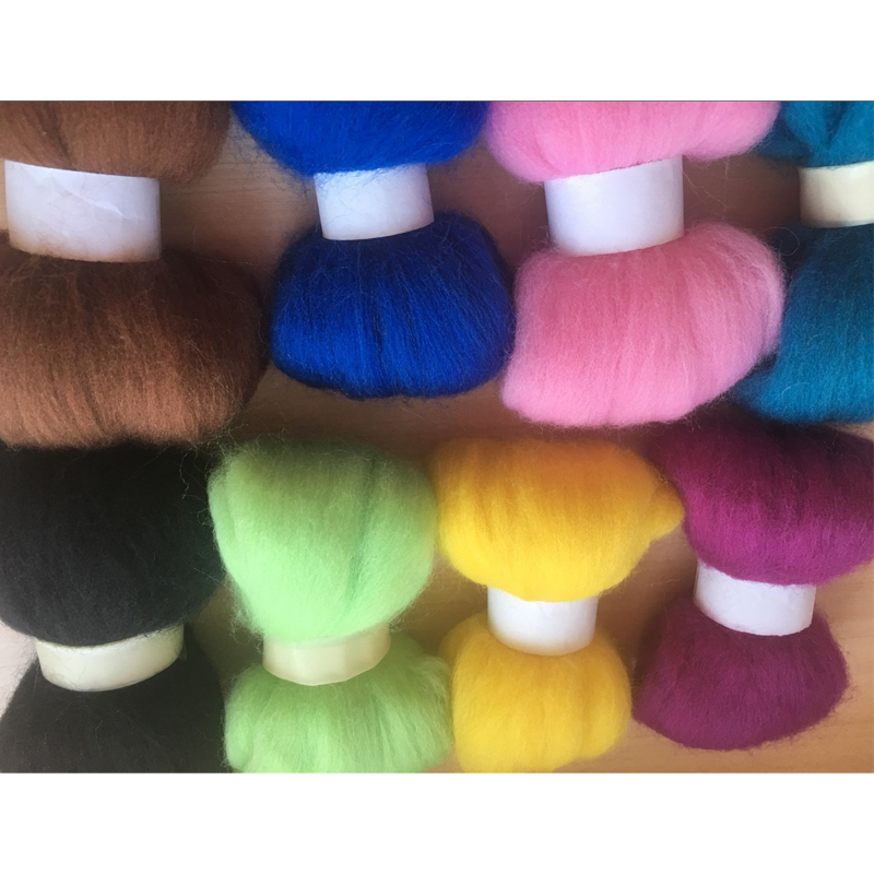 WFPFBEC wool for felting 80g 8colors 10g/color woo... – Vicedeal