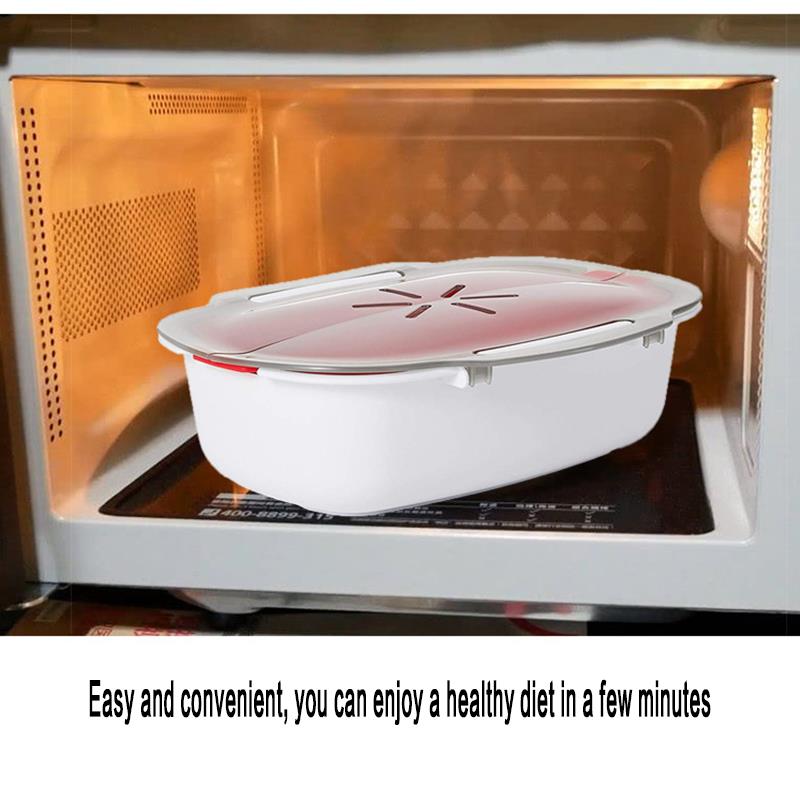 Double-Layer Microwave Oven Food Steamer Food Grad... – Grandado