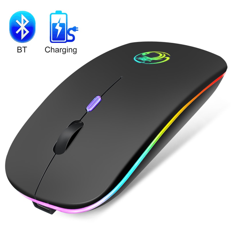 Ratón inalámbrico ratón de ordenador Bluetooth RGB... – Grandado