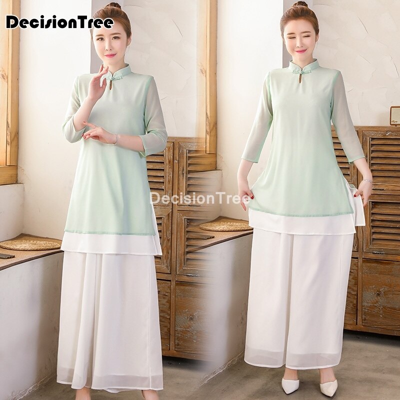 chinese wind suit vintage lace suit cotton linen c... – Vicedeal