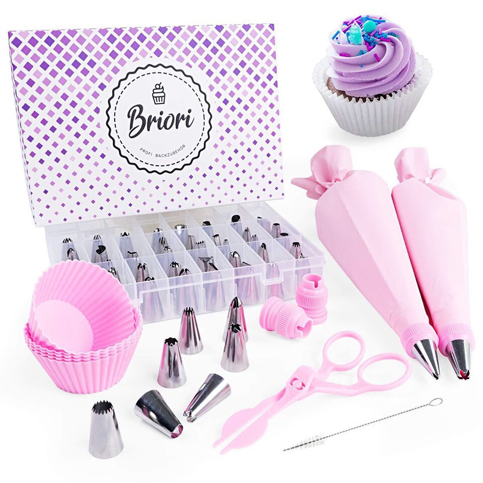 60Pcs Cake Decoration Tools with Storage Box Icing... – Vicedeal