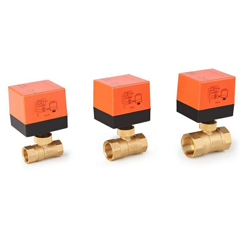 Motorized Ball Valve AC 220V 2 Way 3-Wire Brass El... – Vicedeal