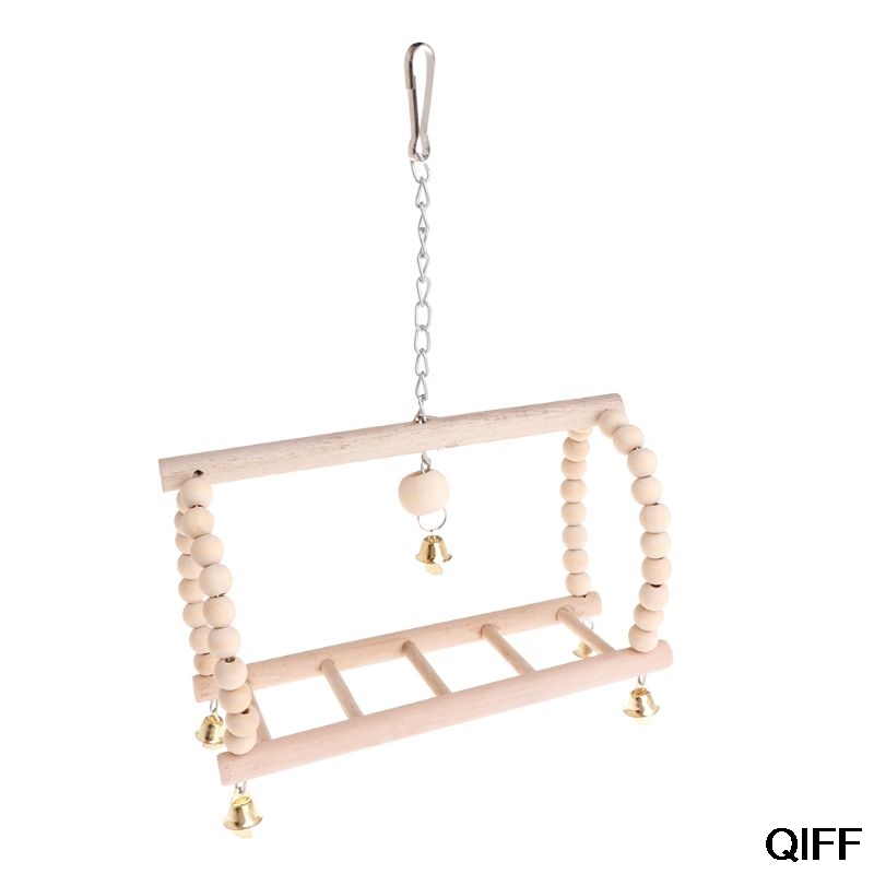 Huisdier Swing Bridge Natuurlijke Hout Papegaai Vo... – Vicedeal