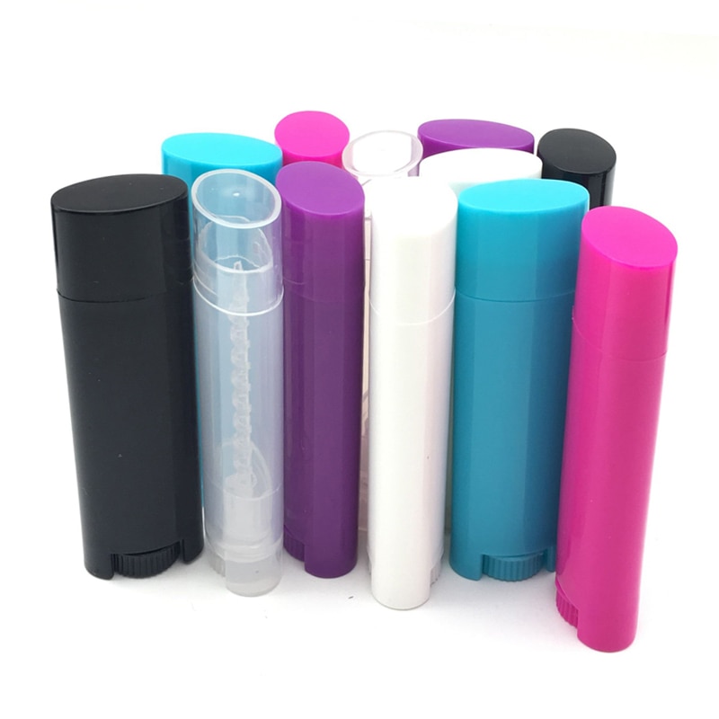 100Pcs Empty 4.5g / 0.15oz Oval Flat Tubes Lip Bal... – Grandado