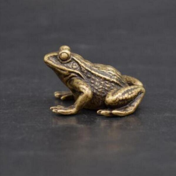 Copper Statue collection archaize brass frog Small... – Grandado