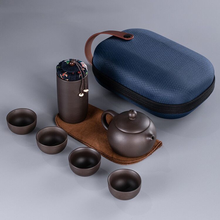 Purple Sand Tea Set Chinese Kung Fu Tea Set Cerami... – Grandado