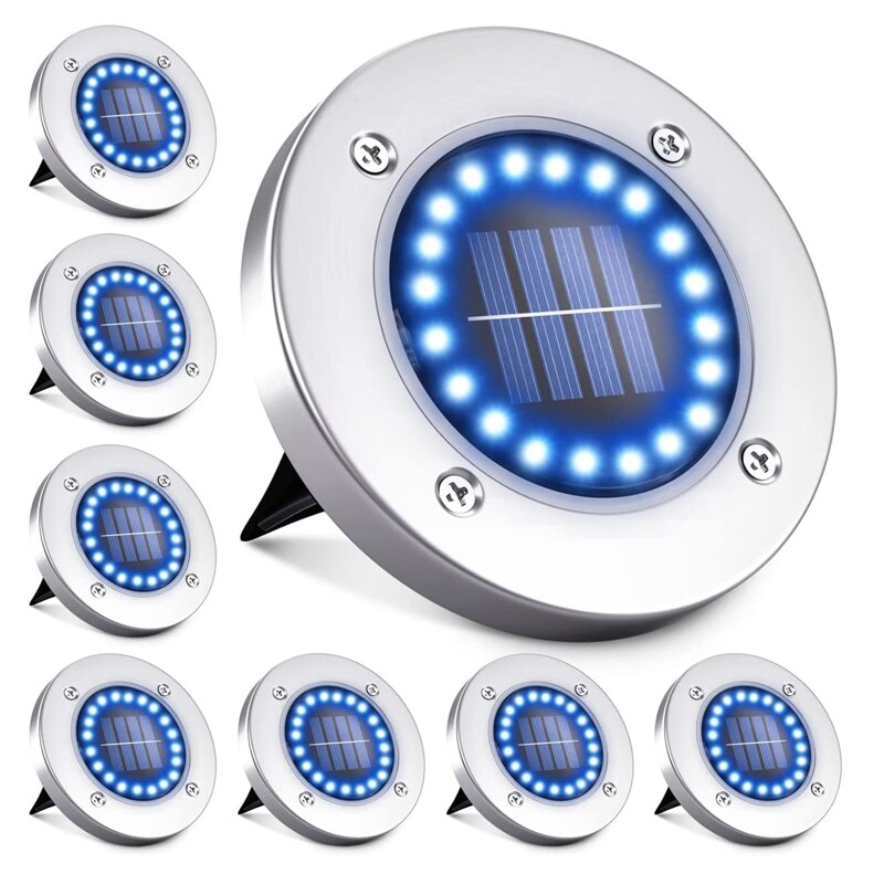 16/20 LED Solar Ground Light Waterproof Garden Pat... – Vicedeal
