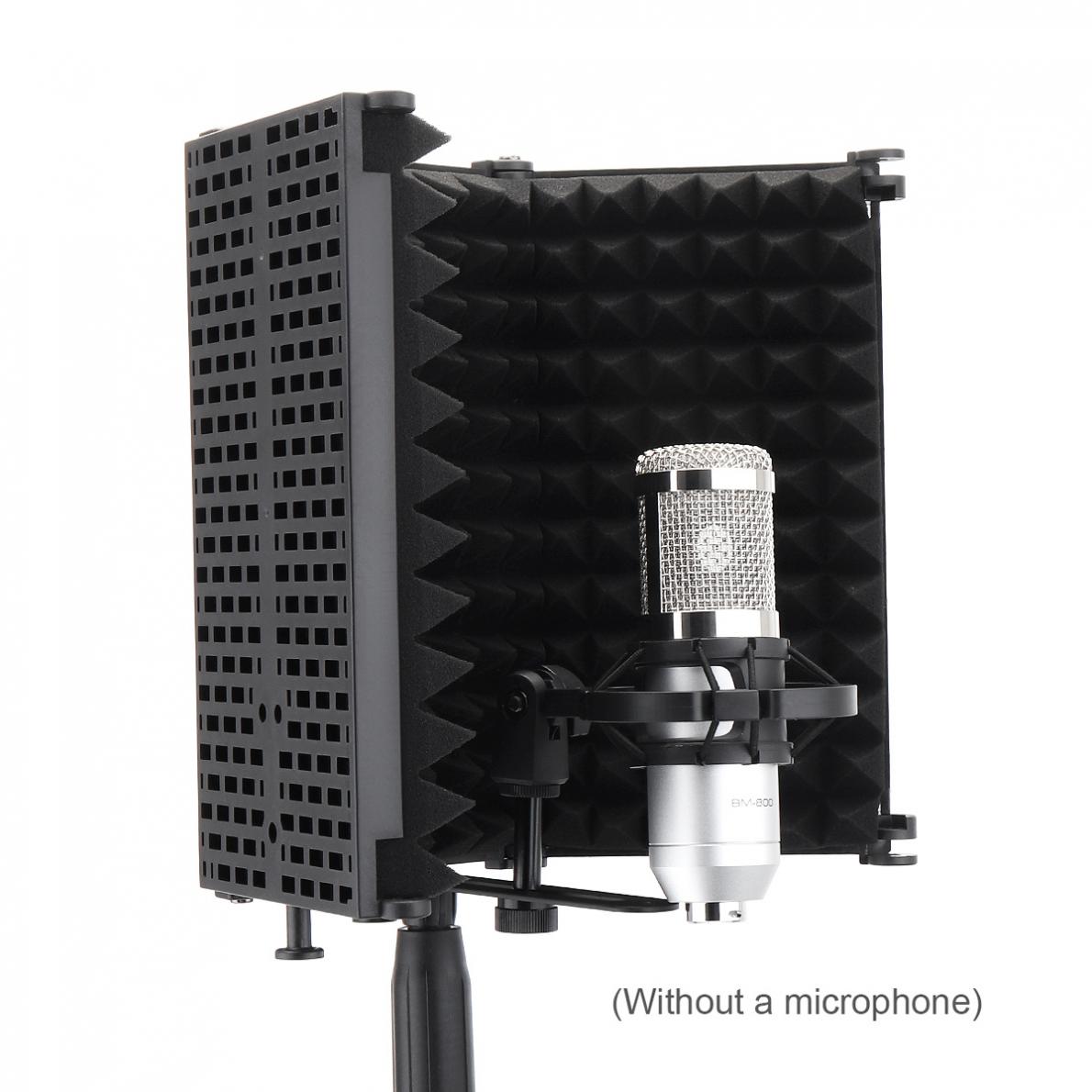 Metal Microphone Isolation Shield 3-Panel Wind Scr... – Grandado