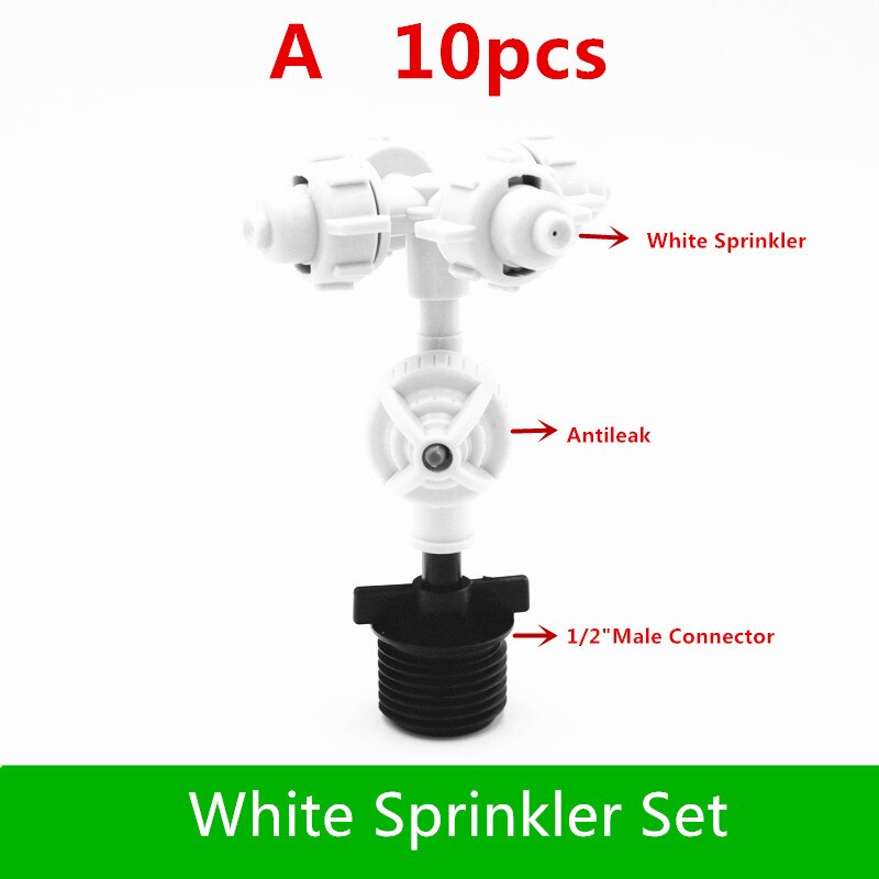 Cross Misting Sprinkler Met Antileak 1/2 "Male Con... – Grandado