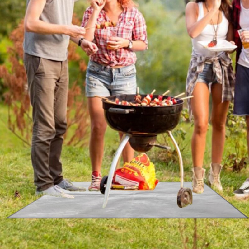 Outdoor Lawn Terrace Barbecue Fireproof Mat High Temperature Protection ... Outdoor Lawn Terrace Barbecue Fireproof Mat High Temperature Protection ...