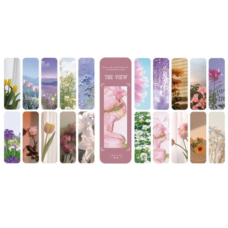 20 Sheets Cute Nature Bookmark Index Reading Book ... – Vicedeal