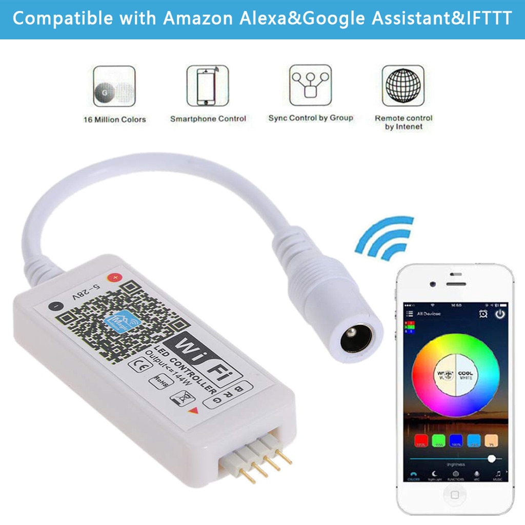 DC5-28V Draadloze Wifi Led Rgb Controller Rgbw Con... – Vicedeal