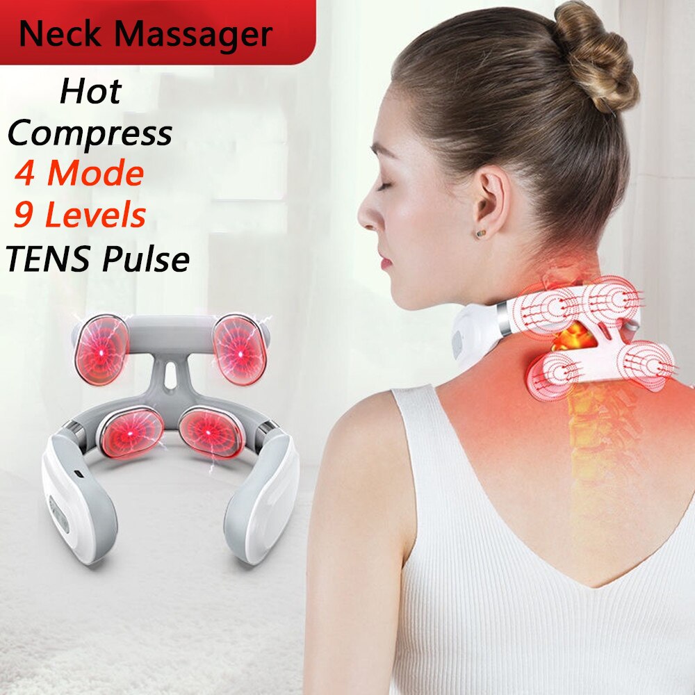 Cordless Portable Electric Neck Cervical Pulse Mas... – Vicedeal