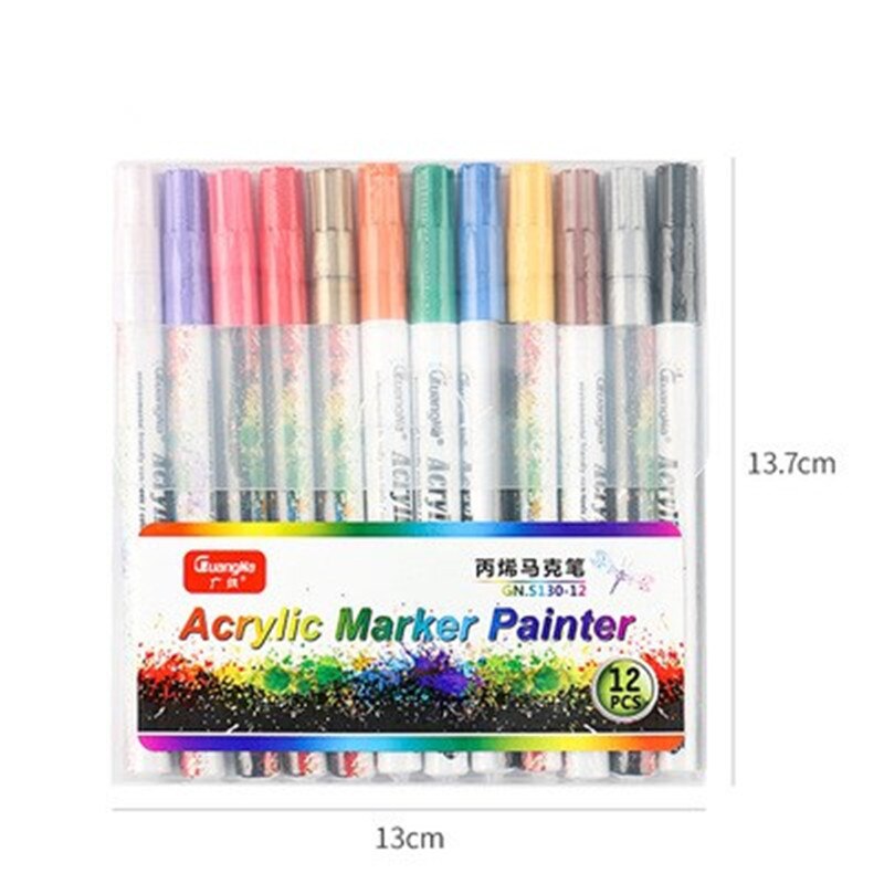 18 Colors/Set 0.7mm Acrylic Paint Marker pen Art M... – Grandado