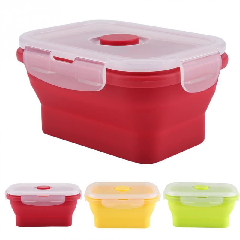 "350Ml Silicone Collapsible Lunch Box Bento Food C... – Grandado
