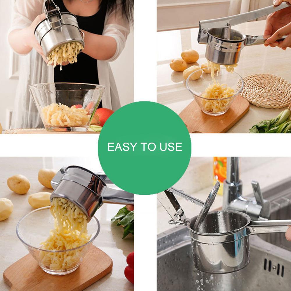 3 in 1 Stainless Steel Bar Vegetable Fruit Press M... – Grandado