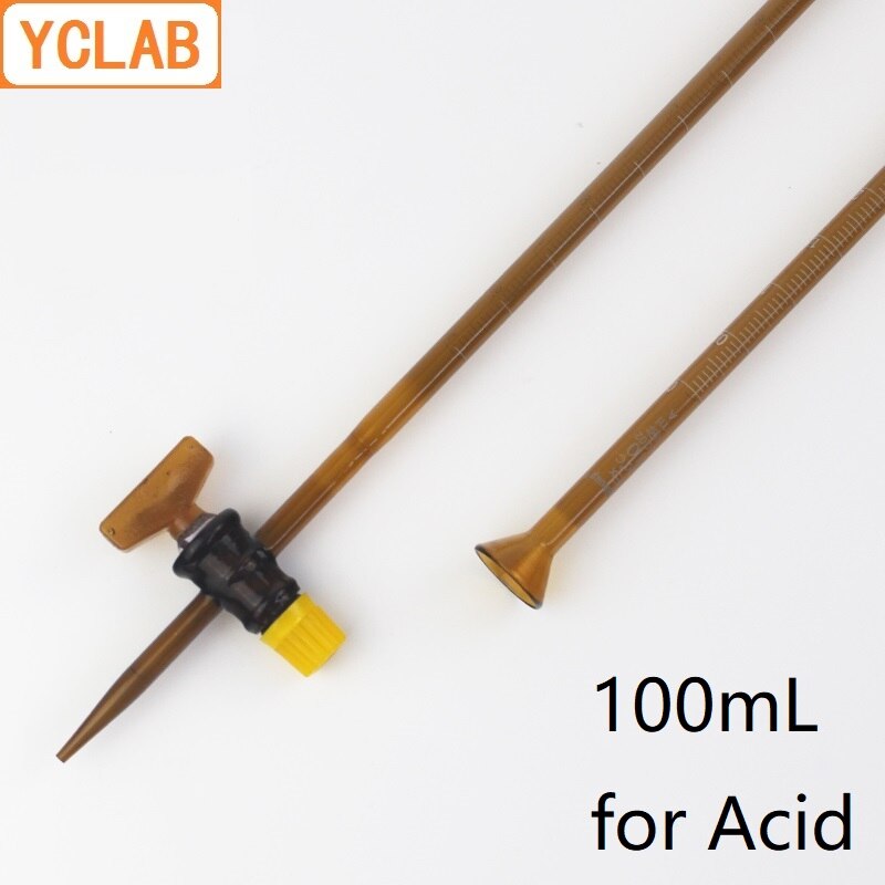 YCLAB 100mL Burette with Straight Stopcock for Aci... – Grandado