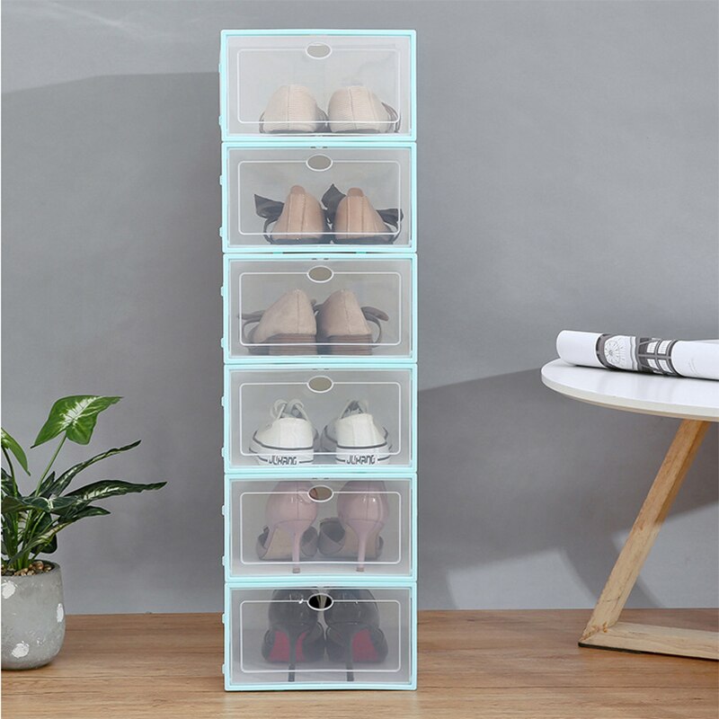 Transparent Plastic Shoe Storage Box Flip-top Draw... – Grandado