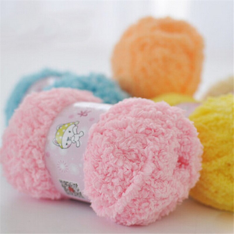 Soft Smooth Baby Wool Yarn Knitting Velvet Yarn Th... – Vicedeal