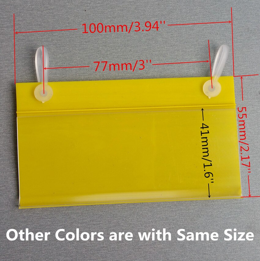 100x55mm PVC Plastic Price Tag Label Display Holde... – Grandado