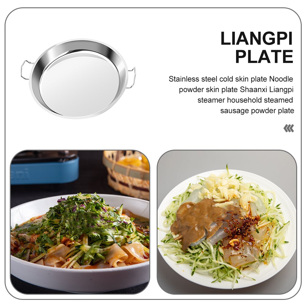 Stainless Steel Plate Cold Dish Serving Tray Food ... – Vicedeal