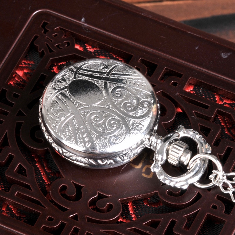 0 Silver Fruit Small Apple Pocket Watch Double-sid... – Vicedeal