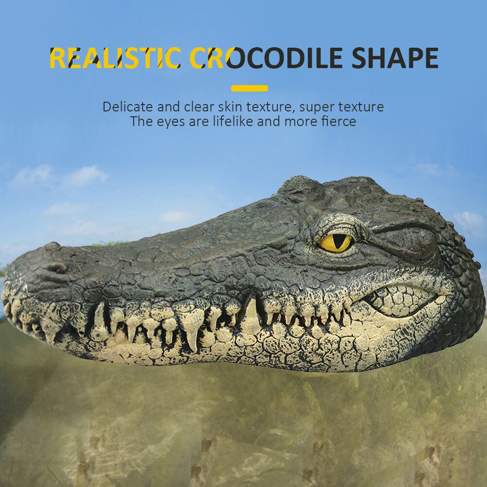 Modern Floating Crocodile Head Animal Figurines Wa... – Grandado