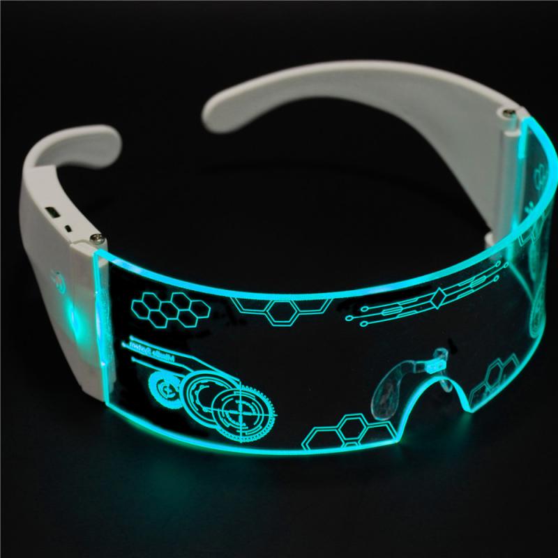 LED Luminous Sunglasses Music Festival Futuristic ... – Grandado