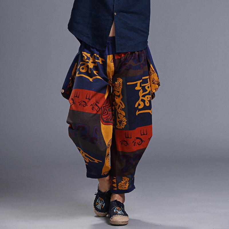 Chinese Stijl Harembroek Mannen Mode Hip Hop Street Dance Broek Cross ...