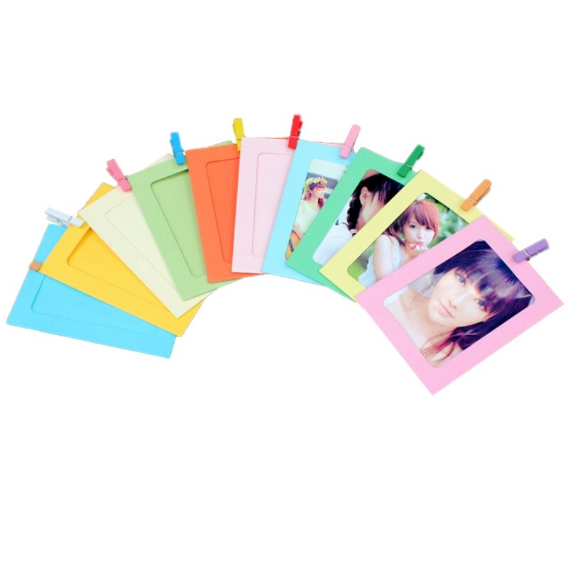 DIY Cardboard Photo Frames Wood Clips And Jute Twi... – Grandado