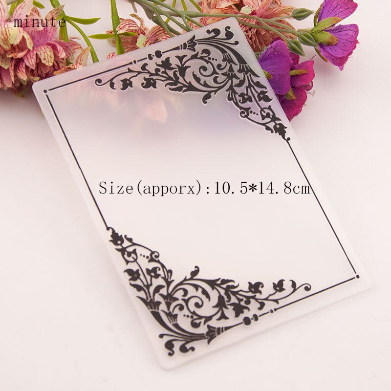 leaf lace and album border material embossed folde... – Grandado