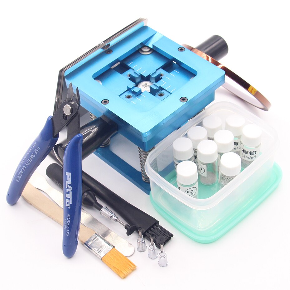 Blue BGA reballing kit 90*90mm BGA reballing stati... – Grandado