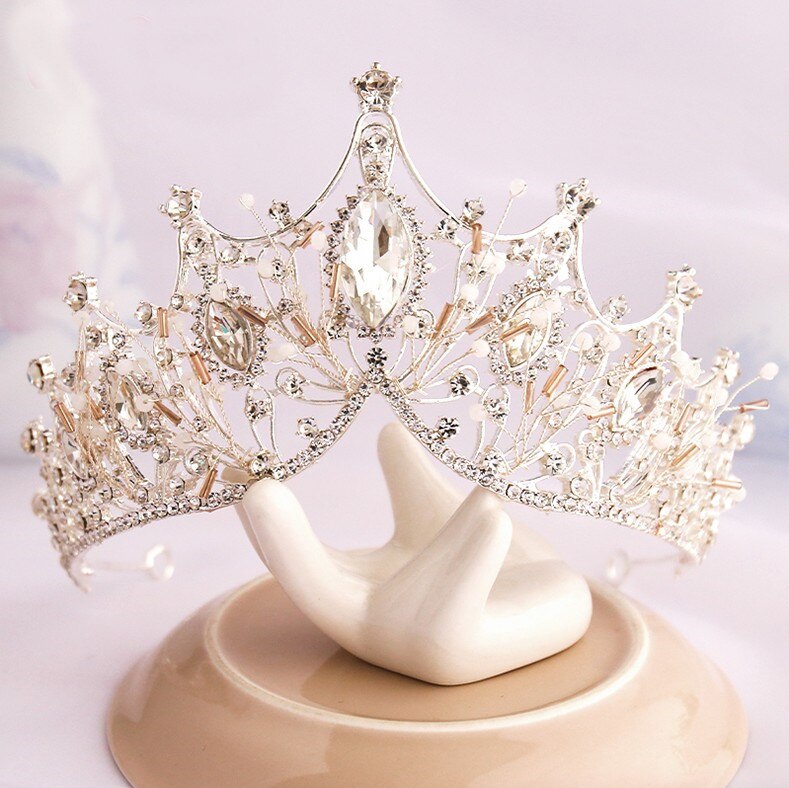 Children's crown tiara princess girl crown crystal... – Vicedeal