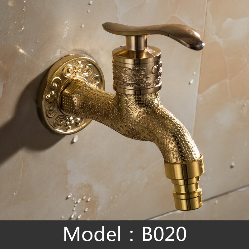 Zinklegering Gesneden Muur Mount Bibcock Tuin Kraa... – Vicedeal