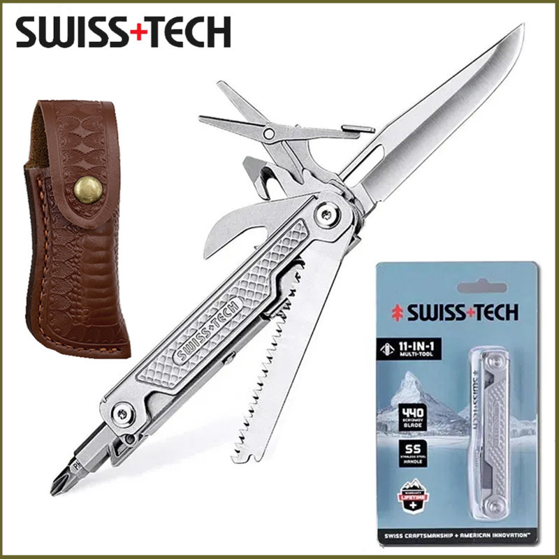 SWISS TECH 11 in 1 Multitool EDC Outdoor Survival ... – Grandado