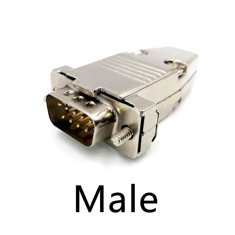 DB9 VGA Plug connector data cable plug metal case ... – Grandado