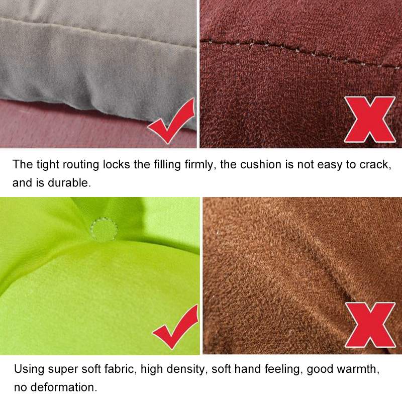 Square Seat Cushion Chair Mat Pads Home Office Tat... – Grandado