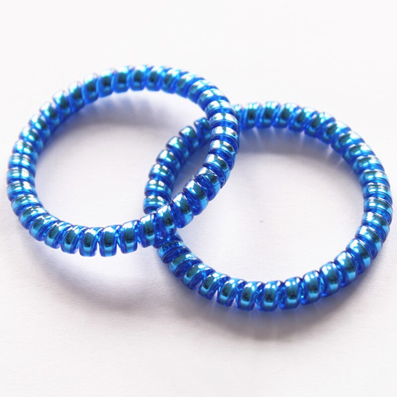 Multicolor Elastische Haarbanden Spiraal Vorm Paar... – Grandado