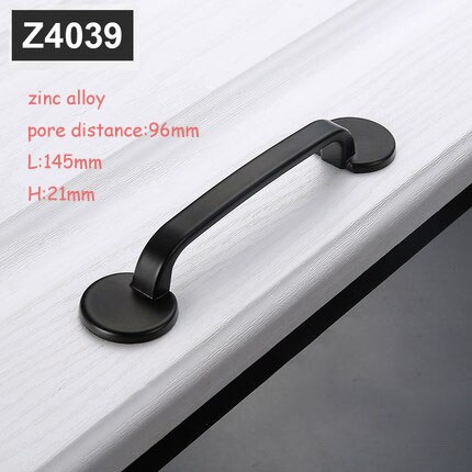 Drawer Handle Modern Minimalist Matte Black Wardro... – Vicedeal