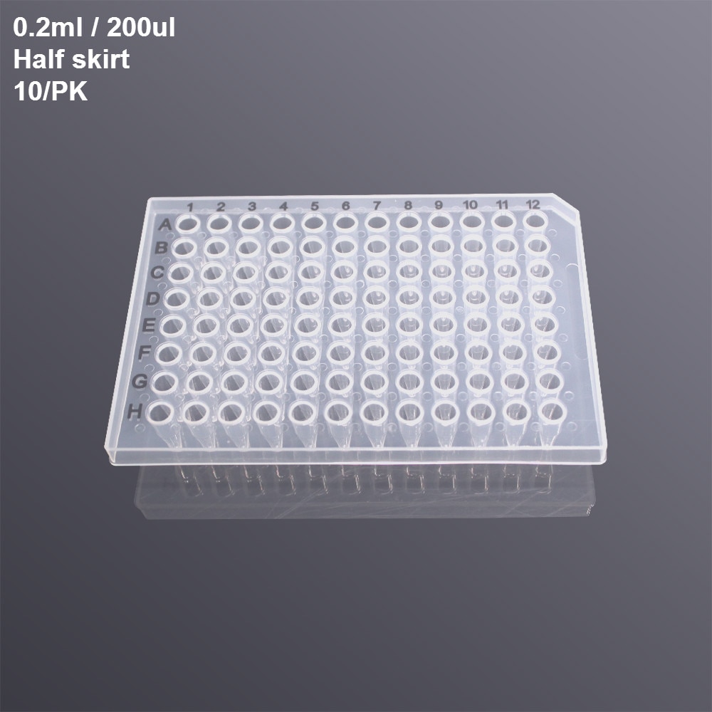 96-well PCR Microplates PCR Plate Half Skirt Trans... – Grandado