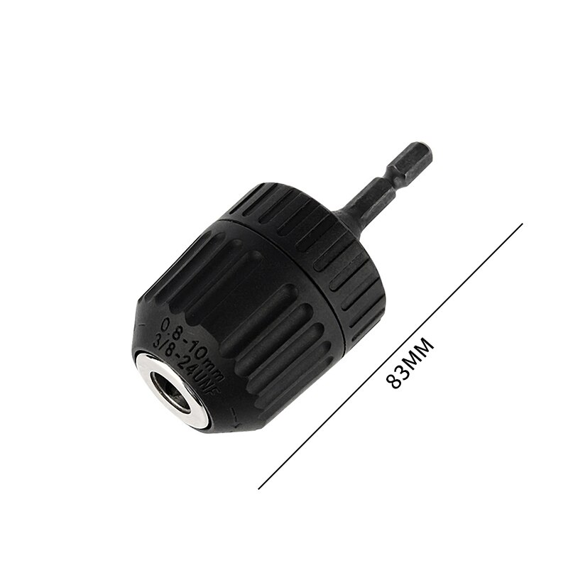 0.8-10mm Clamping Range Driver Tool Accessories Keyless Adapter Hex ...