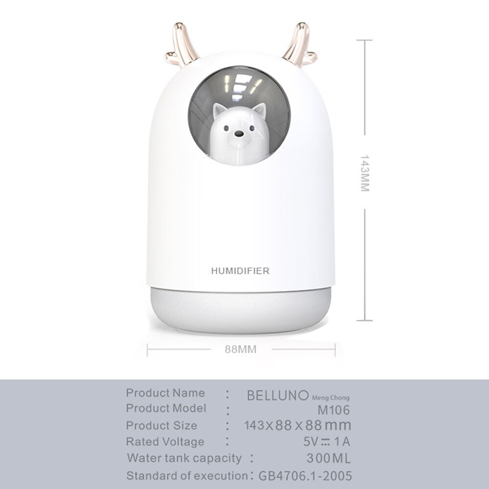 Car Humidifier 300ML Cute Bear Aroma Essential Oil... – Vicedeal