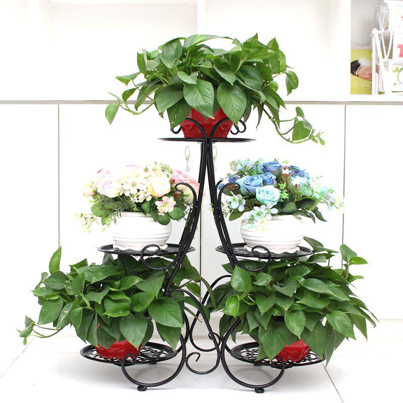 European Thickening Wrought Iron Flower Shelf Mult... – Vicedeal