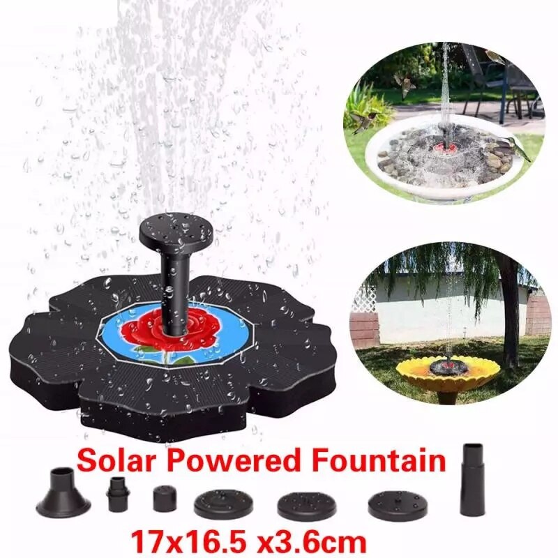 Mini Solar Fountain Solar Water Fountain Garden Po... – Grandado
