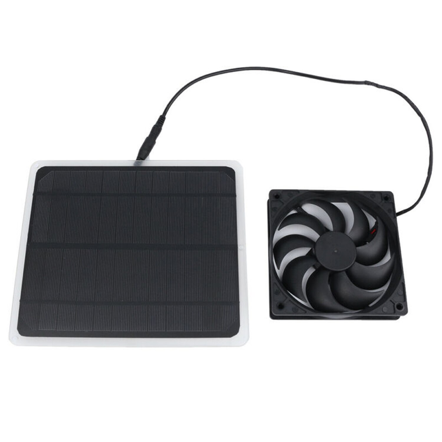 10w solpaneler med usb port fläkt fläkt monokrista... – Grandado