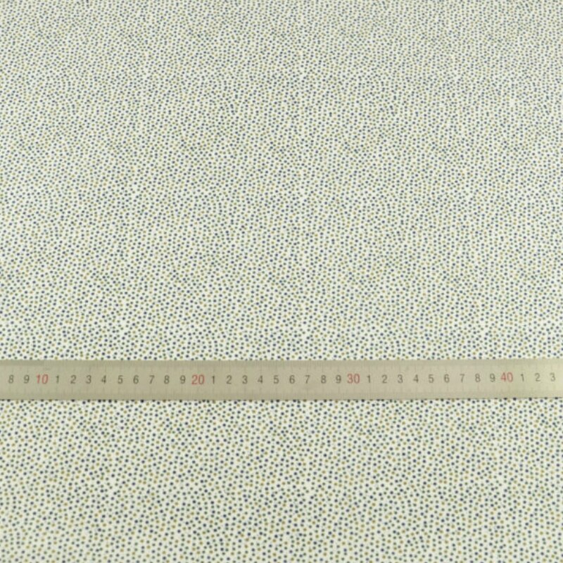 Tissu popeline de coton Beige imprimé, cercle vert... – Grandado