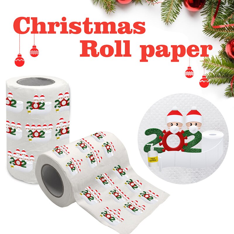 1Roll Santa Claus Bath Toilet Roll Paper Christmas... – Vicedeal