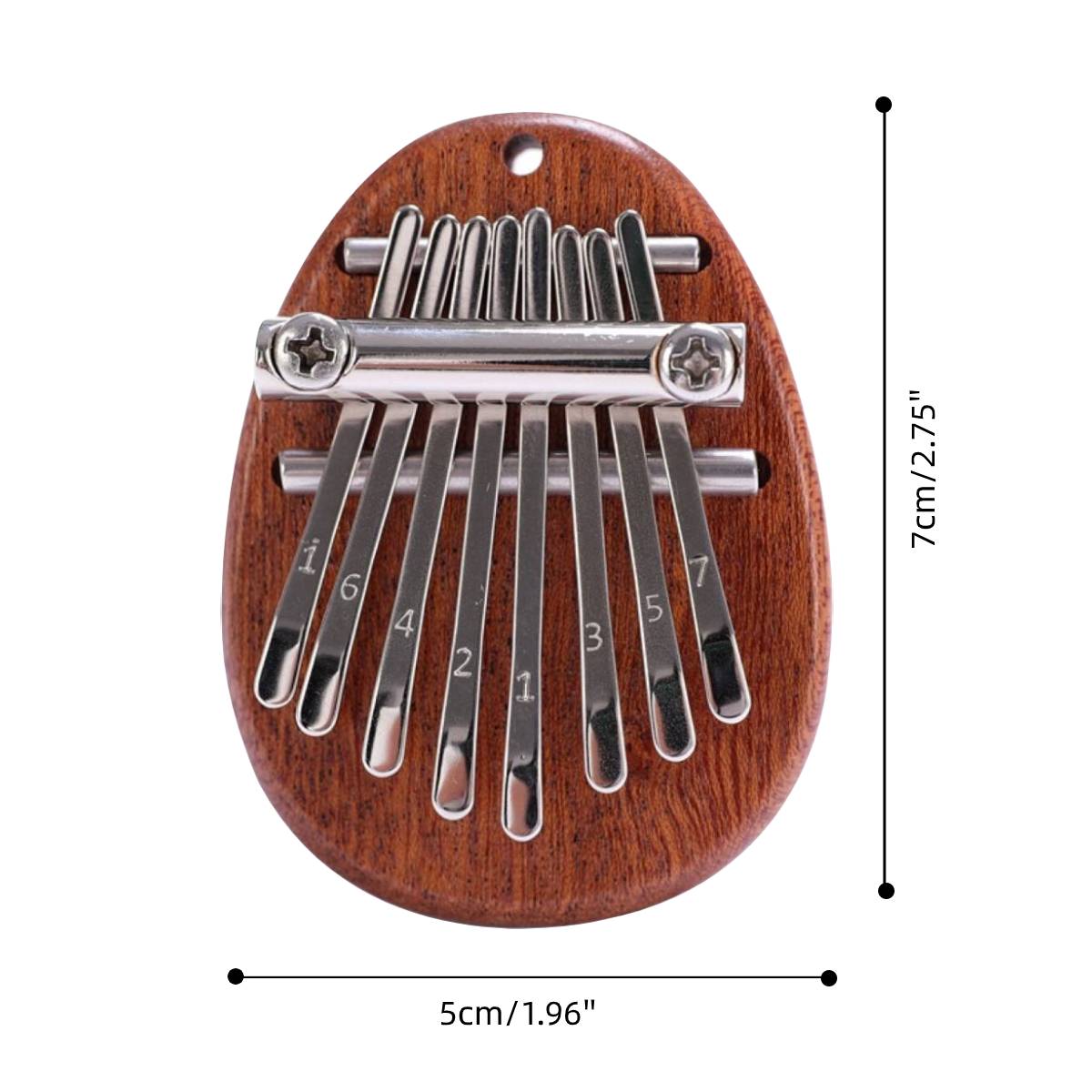 8 Key Mini Kalimba Mbira Solid Wood Finger Thumb P... – Grandado