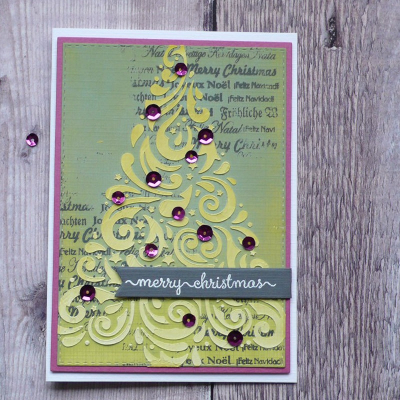 Christmas Tree Stencil for DIY Scrapbooking Emboss... – Vicedeal